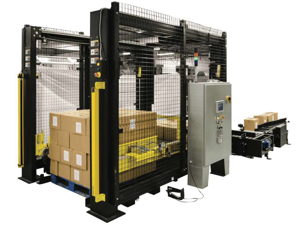 Low Level Semi Automatic Case Palletizer | Sourceline Machinery